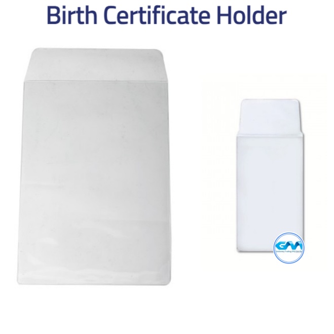 Birth Certificate Holder Soft PVC | Clear Holder | A4 clear holder file ...