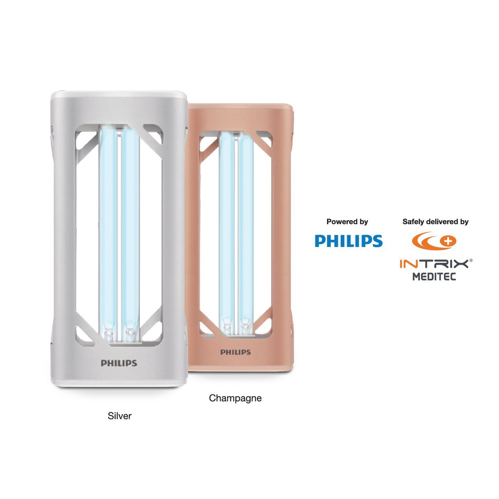 PHILIPS UVC DISINFECTION DESK LAMP 24W WITH SAFETY MOTION DETECT CUT OFF UV LIGHT (1 YEAR ...