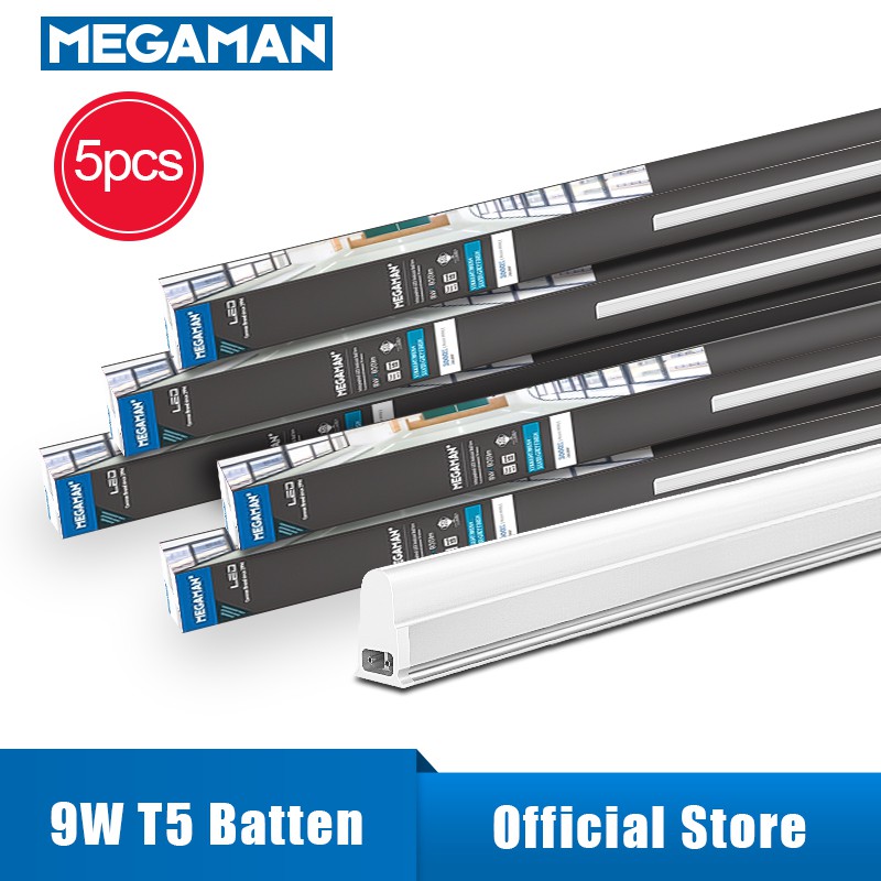 Megaman LED Light Tube 9W T5 Batten 2FT Easy Replace Cove Ceiling ...