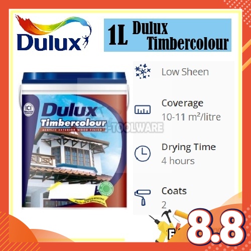 1L ICI Dulux Timber Colour For Exterior & Interior Wood Surfaces ...