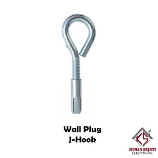 Fan Hook c/w Bolt & Nut/ U Shape / J Hook Ceiling Fan Hook (Untuk Ikat ...