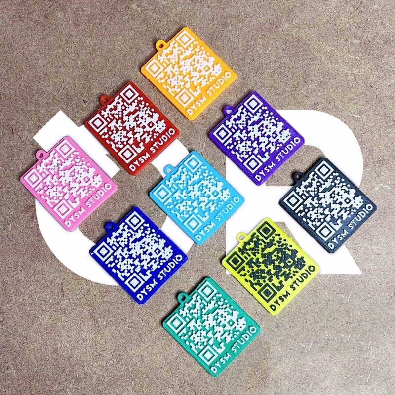 QR CODE keychain custom - 3D printing [ Get 2 or more for free shipping ...