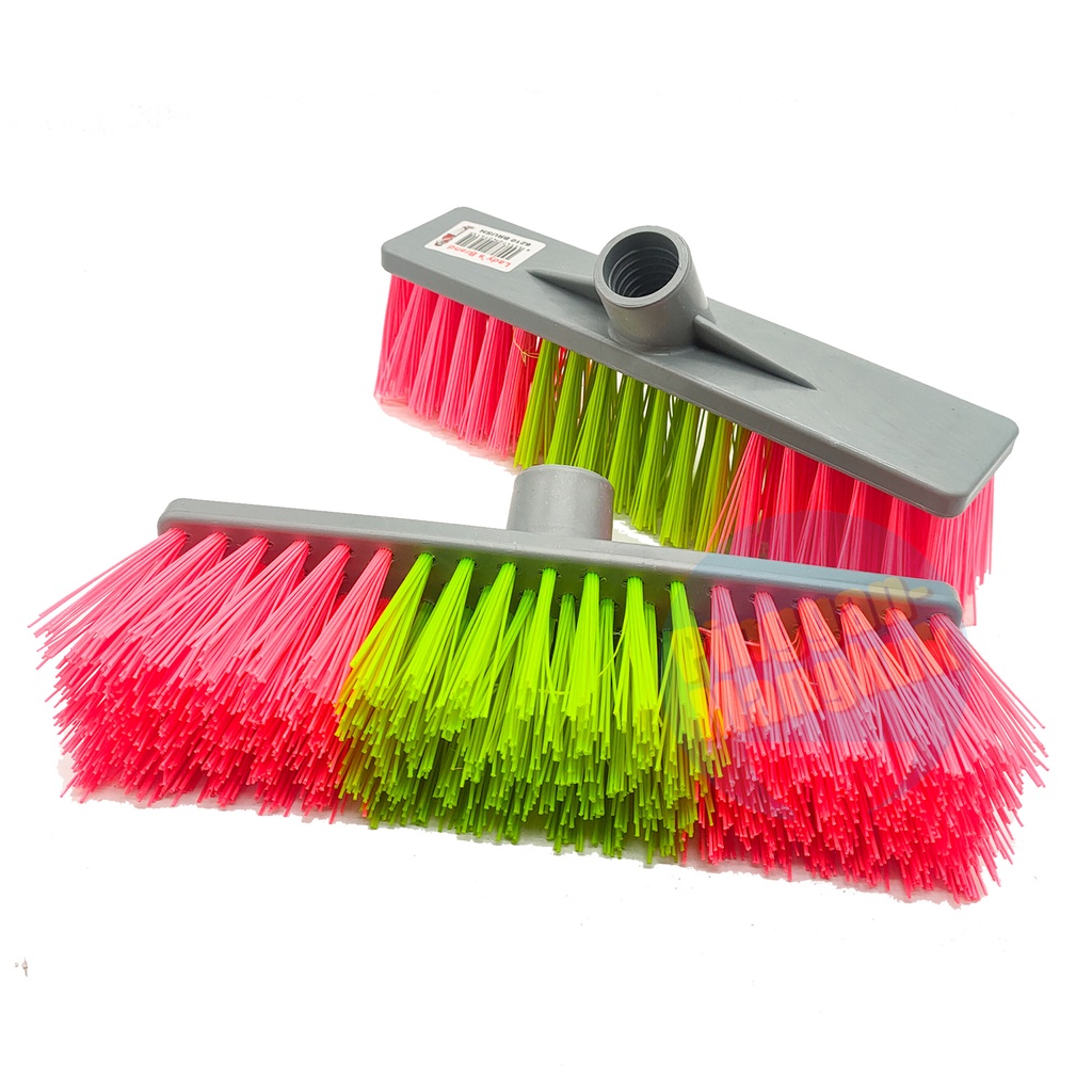 Push Broom Stiff Indoor Outdoor Floor Scrub Brush (Without Handle ...