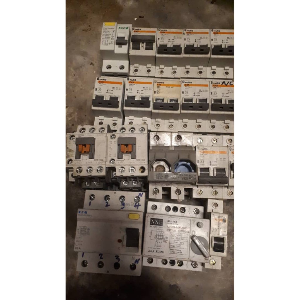 2Pole ELCB MCB 20A Miniature Circuit Breaker (SIRIM APPROVE) 1 lot 415V ...
