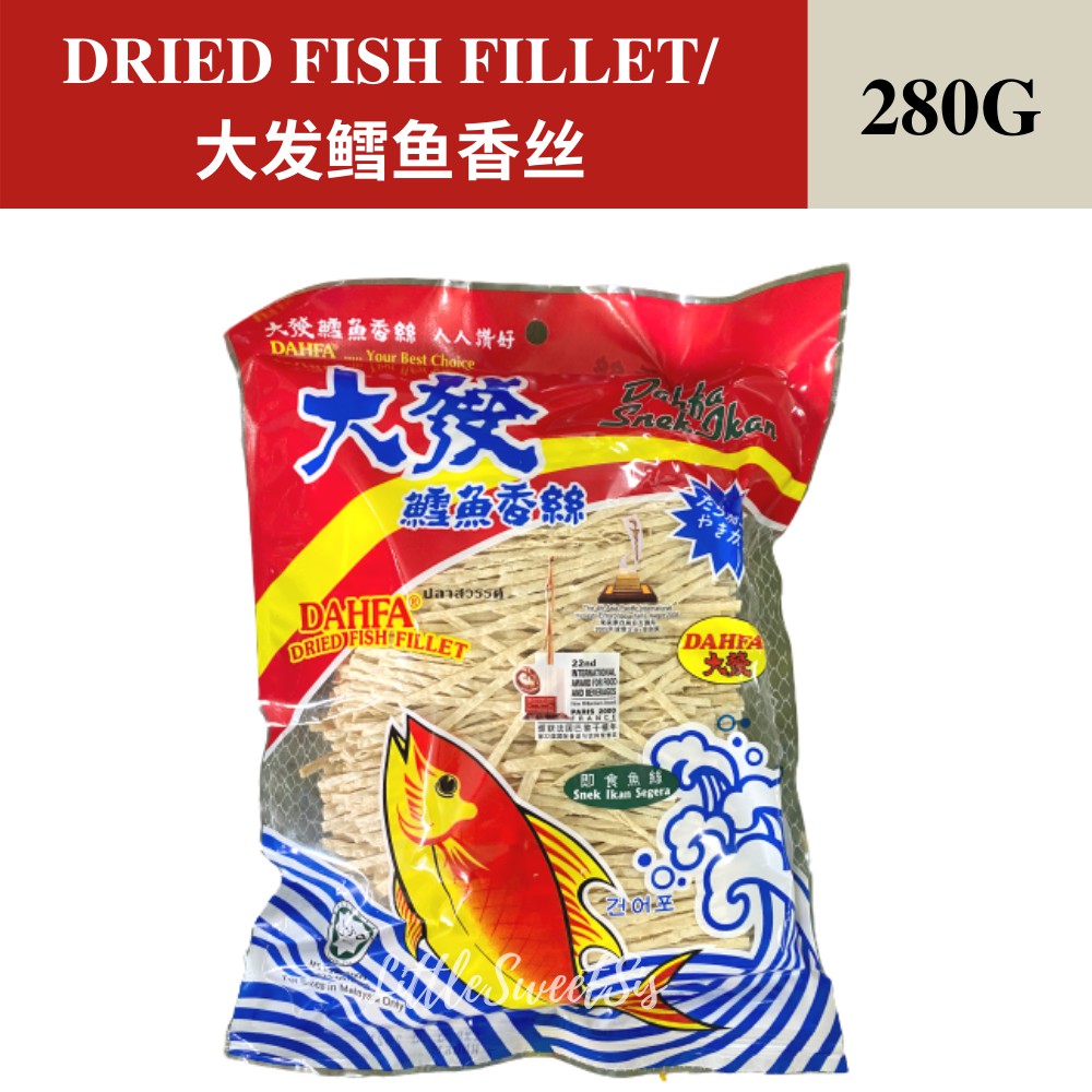 [280G] DAHFA DRIED FISH FILLET / DRIED FISH FILLET／ 大发鳕鱼香丝 | Shopee ...