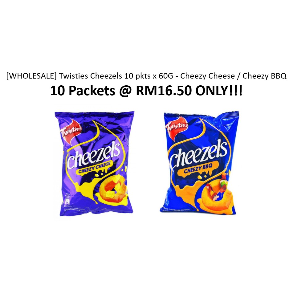 [WHOLESALE] Twisties Cheezels 10 pkts x 60G - Cheezy Cheese / Cheezy ...