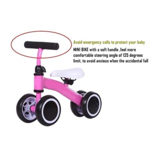 Basikal Mini Budak Kids Toys Walker Baby Balance Car Bike Scooter Four ...