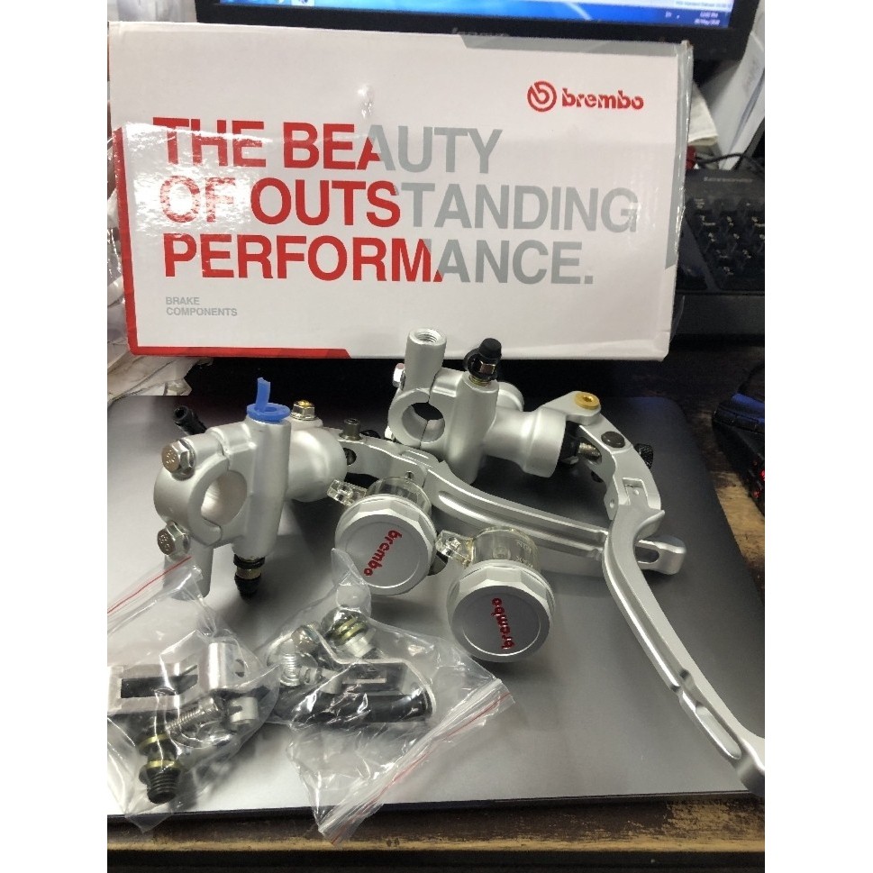 BREMBO UNIVERSAL MASTER PUMP 14MM BREMBO MASTER PUMP SET CLUTCH & BRAKE ...