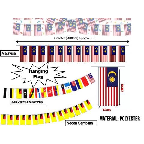 BUNCH FLAG (15CM X 28CM) (6"X12") | Shopee Malaysia