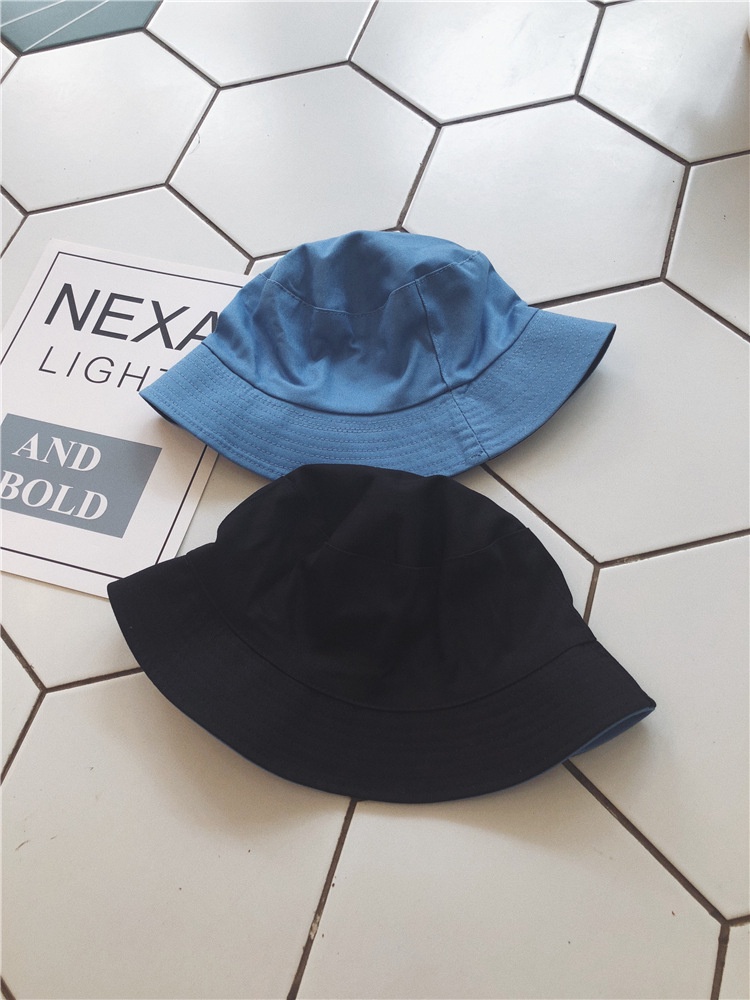 Double Sided Flipped Cap Bucket Hat Unisex Women Men Fashion Bob Caps ...