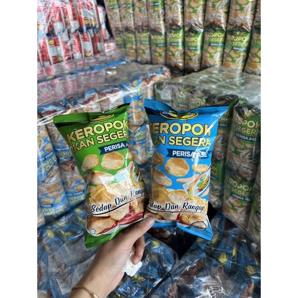 (100pcs)KEROPOK IKAN SEGERA SEAMEQ with sos pencicah | Shopee Malaysia