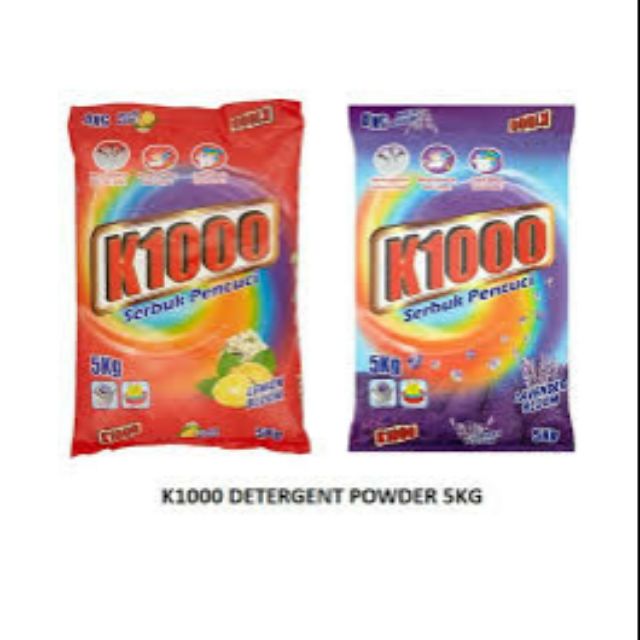 K1000 detergent powder 5kg | Shopee Malaysia