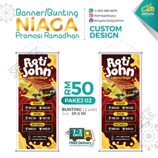 Banner + Bunting Niaga [Promosi Ramadhan] | Shopee Malaysia