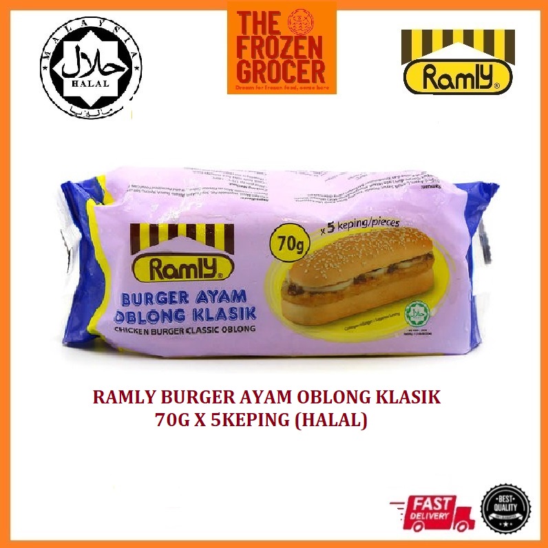 [KL DELIVERY/ SEBAHAGIAN SELANGOR] Ramly Burger Ayam Oblong Klasik 350g ...