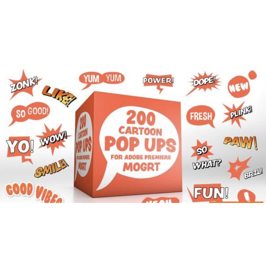 PR | CARTOON POP-UPS FOR PREMIERE - MOGRT | Shopee Malaysia