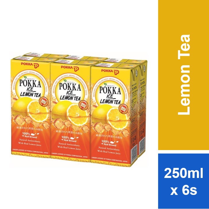 Pokka Lemon Tea 250ml x 6s | Shopee Malaysia