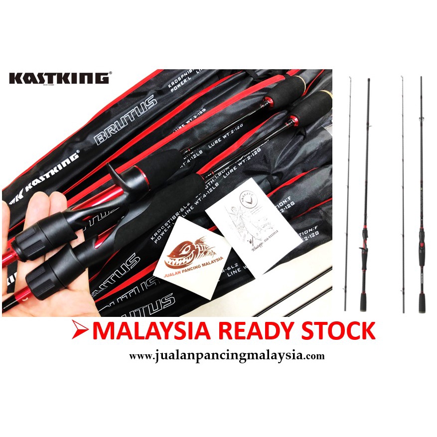 KastKing Brutus Rod Carbon Spinning Casting Fishing Baitcasting Rod, MALAYSIA READY STOCK ...