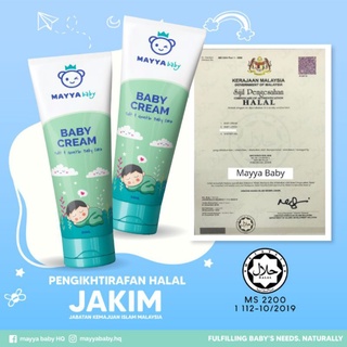 MAYYA BABY CREAM SESUAI UNTUK BATUK KAHAK SELSEMA KULIT GATAL | Shopee ...