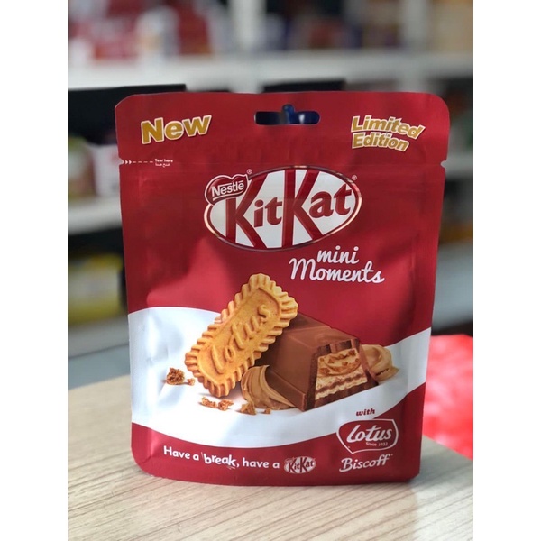 KIT KAT LOTUS BISCOFF MINI MOMENTS | Shopee Malaysia