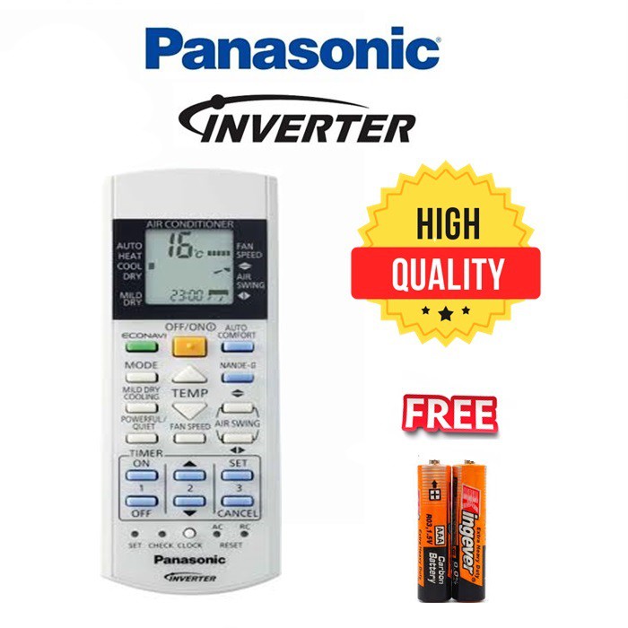 Panasonic Inverter Air Conditional Remote Control | Shopee Malaysia