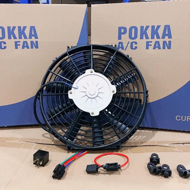 POKKA RADIATOR CONDENSOR EXTRA FAN CAR 12INCH 12V 120w | Shopee Malaysia