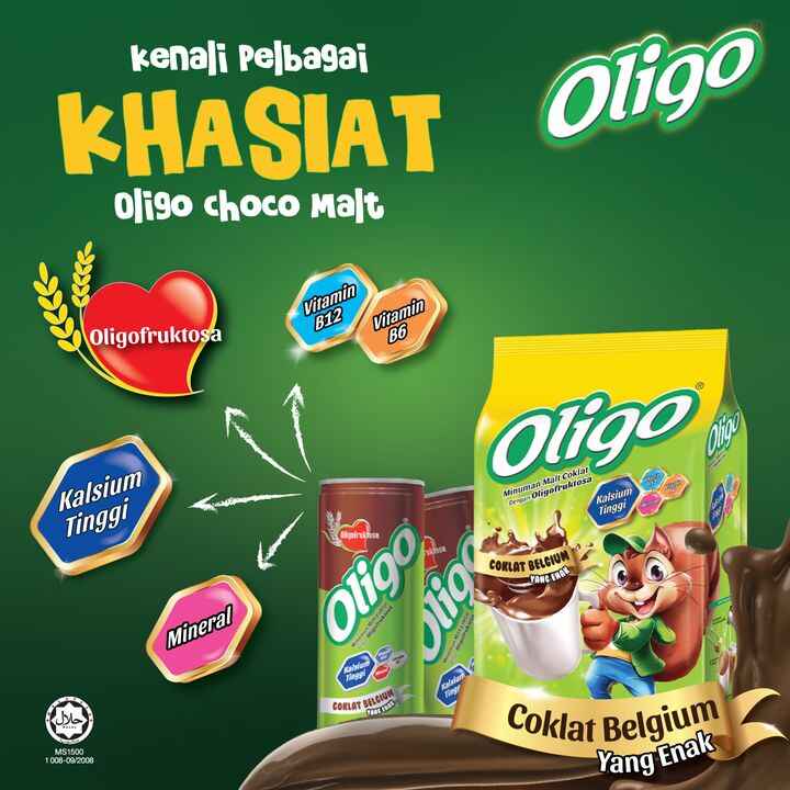 !!ONLY RM10.90 SAHAJA!! Oligo Minuman Malt Coklat dengan Oligofruktosa ...