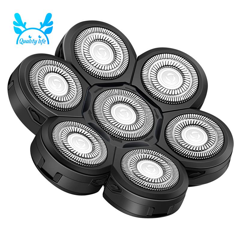 7D Electric Shaver Replacement Head Bald Replacement Shaver Blade ...
