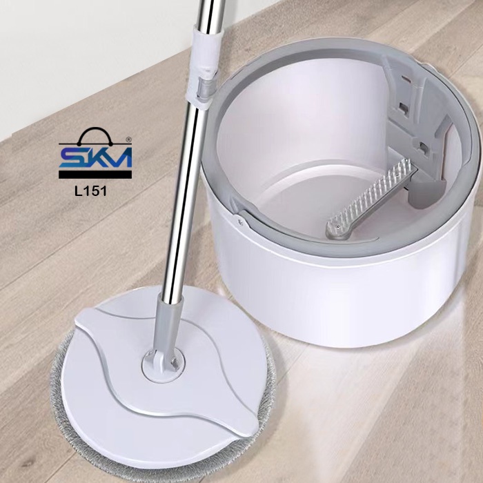 SKM Home Cleaning Wet and Dry Spin Mop 360 Lifting Rotating Magic ...