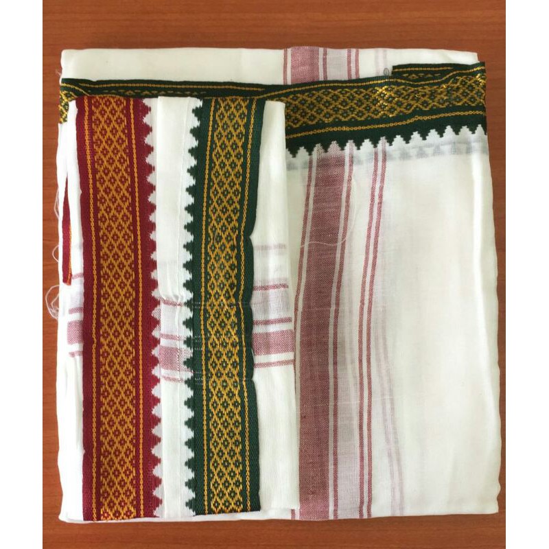 White double border veshti | Shopee Malaysia