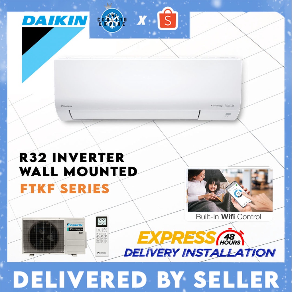 Daikin Inverter R32 1hp 2 5hp Air Conditioner Ftkf A Series With Wifi