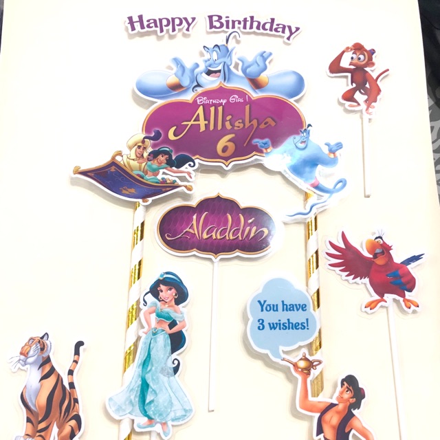 Aladdin cake topper set | Shopee Malaysia