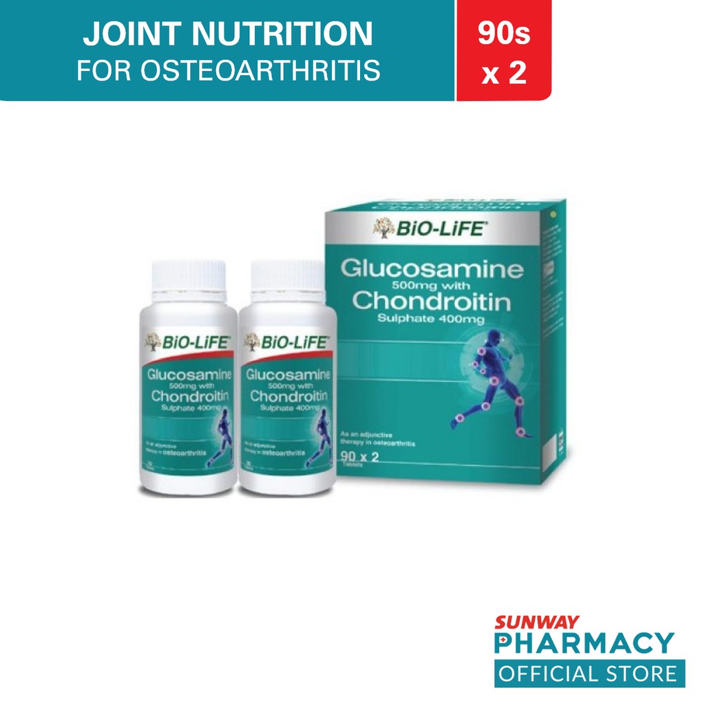 Biolife Glucosamine 500mg+Chond 400mg (2 x 90's) | Shopee Malaysia