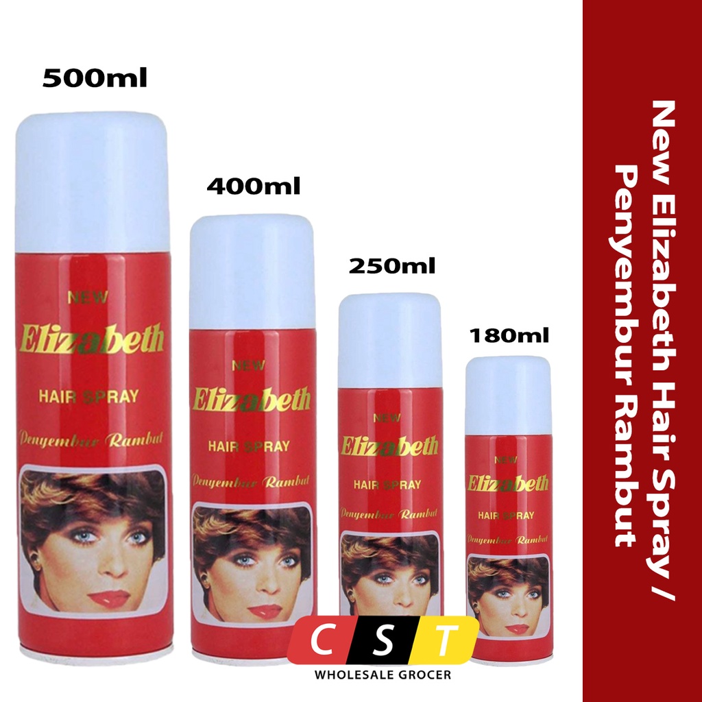 New Elizabeth Hair Spray / Penyembur Rambut [180/250/400/500ml ...