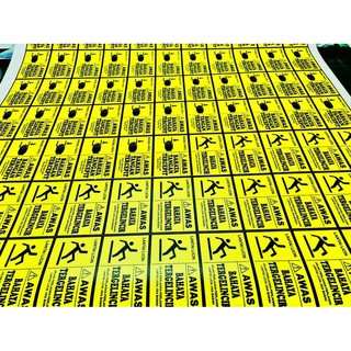 AWAS Sticker Board, Sign Keselamatan, untuk Contruction Site, Sekolah ...