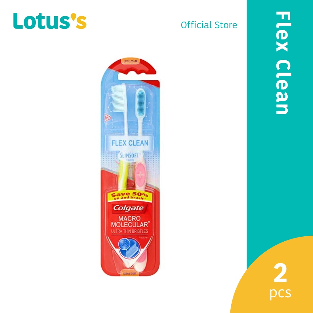 Colgate Flex Clean Slim Soft 2s | Shopee Malaysia