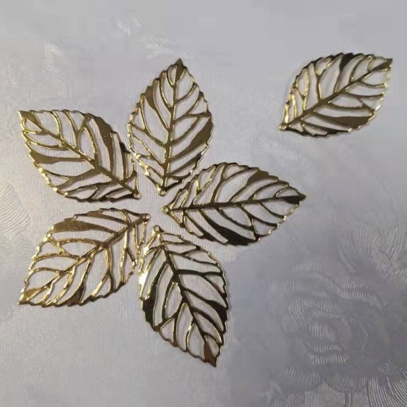 Daun emas | Daun emas hiasan | Daun emas sanggul | [5pcs] | Daun emas ...