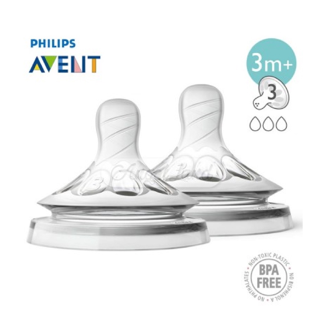 Philips Avent Classic Medium Flow Teats X 2 (3M+) | Shopee Malaysia