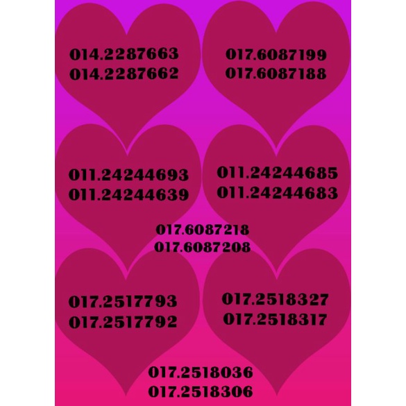 Maxis Hotlink Vip Couple Number - Nombor Vip Kahwin | Shopee Malaysia