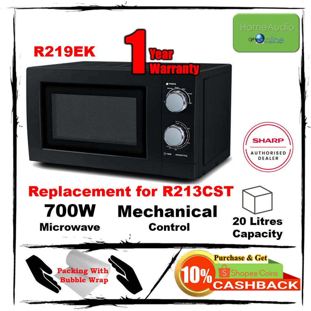[Bubble Wrap] Sharp 20L Microwave Oven - R219EK | Shopee Malaysia