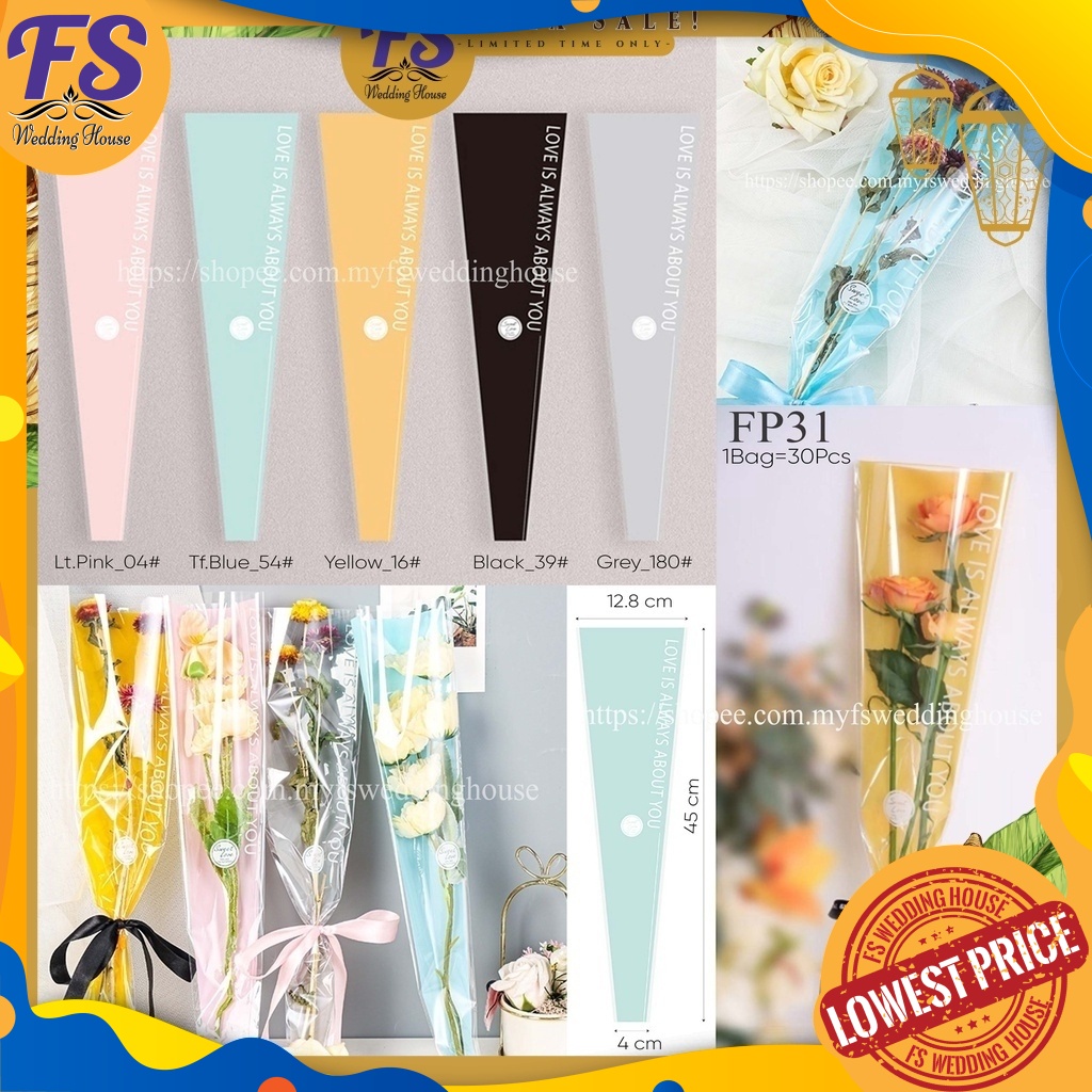 FLOWER BOUQUET WRAPPER / V SHAPED WRAPPER / WRAPPING PLASTIC / WRAPPER ...
