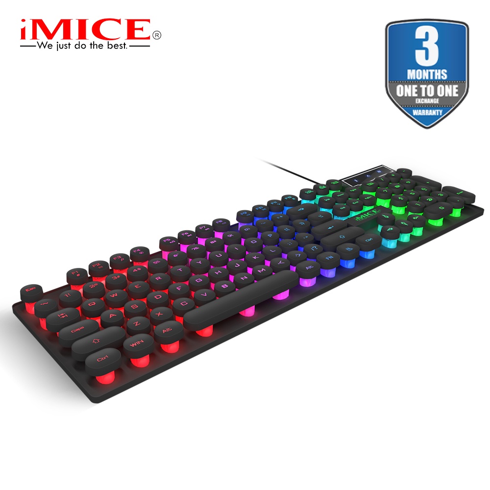 iMICE AK-800 Backlight Keyboard USB Wired 104 Key RGB LED Gaming ...