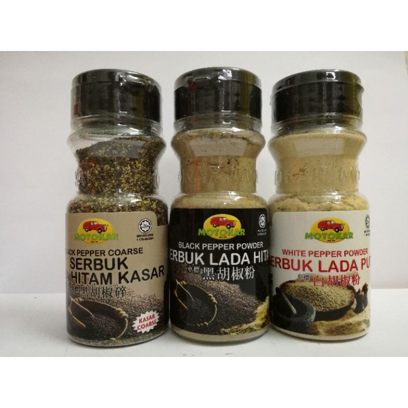 MOTOKAR SERBUK LADA HITAM/LADA PUTIH 55G | Shopee Malaysia