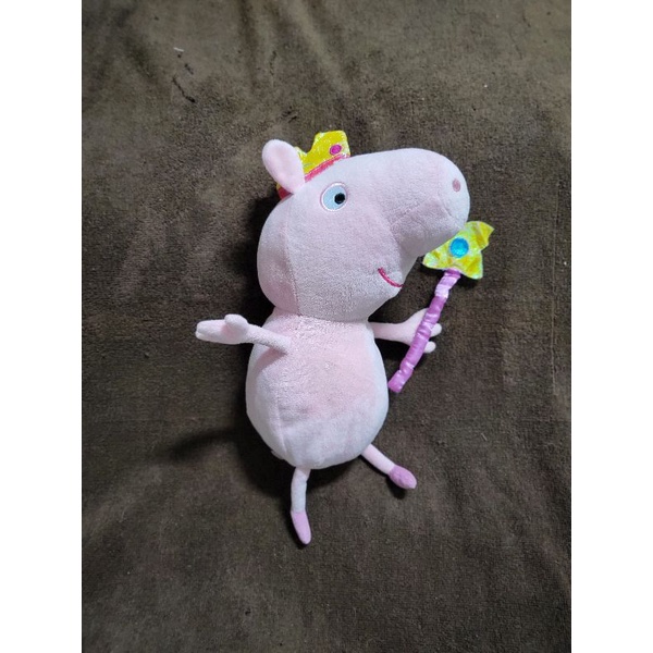 Authentic TY Peppa Pig - Princess Peppa Beanie Plush Soft Toy | Shopee ...