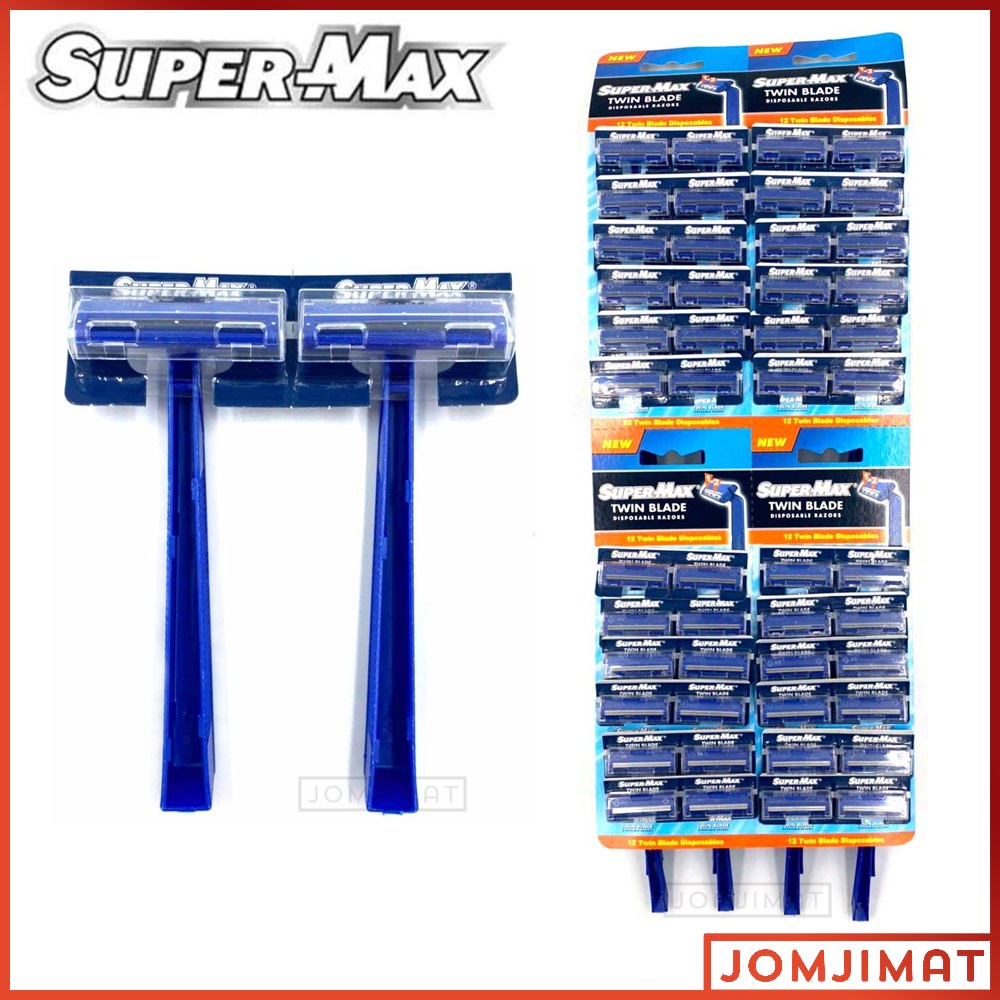 Supermax Super-Max Twin Blade Disposable Razor AC01 (Gillette Nacet ...