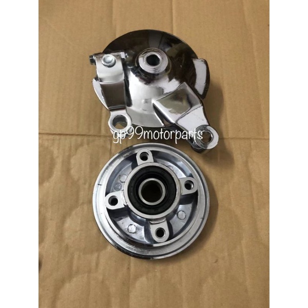 HONDA C70/GBO/EX5 HP REAR SPROCKET HUB+BRAKE HUB CHROME SET | Shopee Malaysia