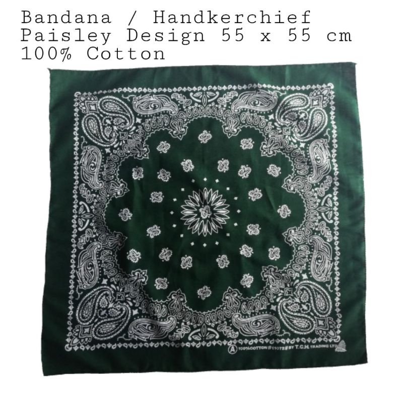 hatroom Sapu Tangan Cotton Handkerchief Key Bandana Scarf Rock Western ...