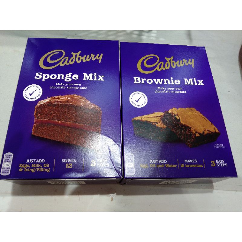 [ READY STOCK ] CADBURY SPONGE MIX / BROWNIE MIX 350g | Shopee Malaysia