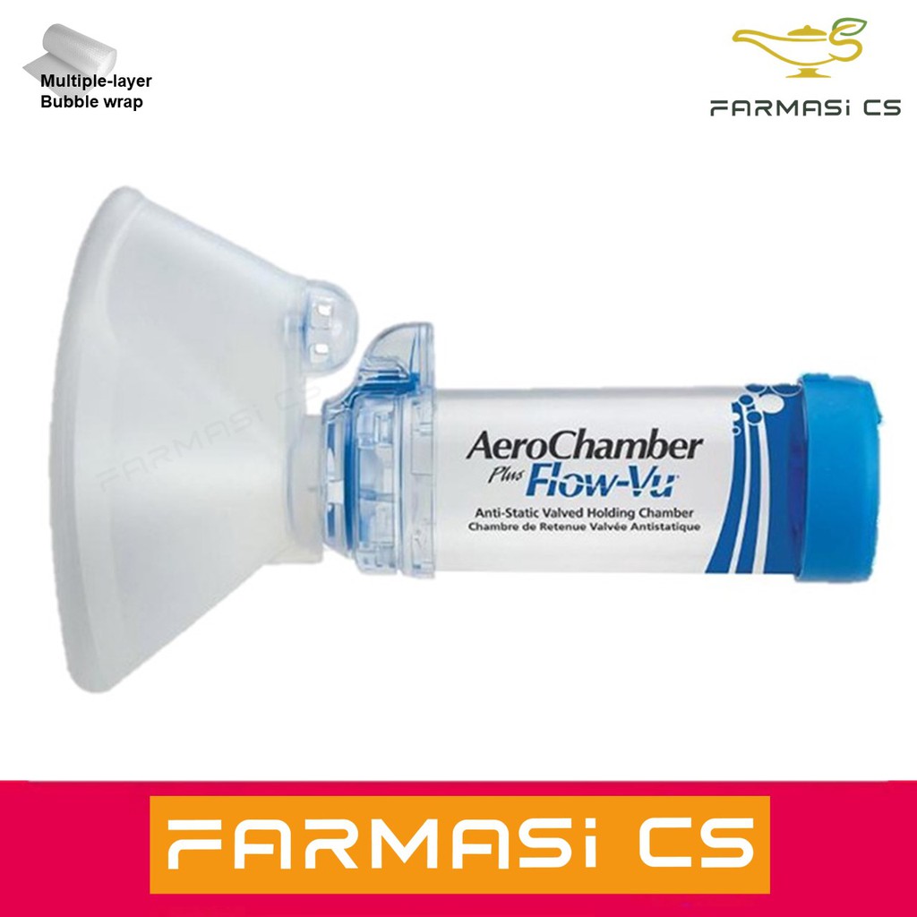 AeroChamber Plus Flow-Vu Anti-Static Valved Holding Chamber For Adult ...