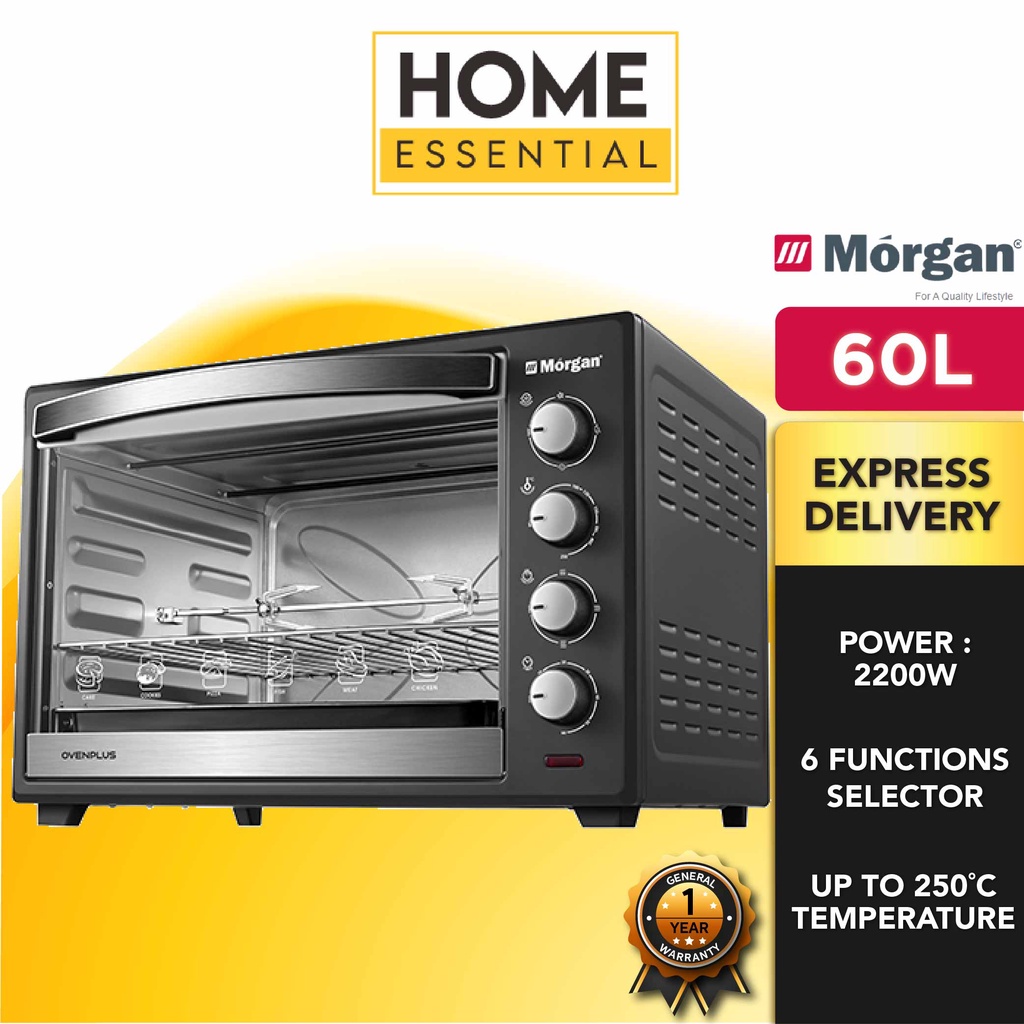 Morgan Electric Oven with Convection & Rotisserie Function (60L) MEO ...