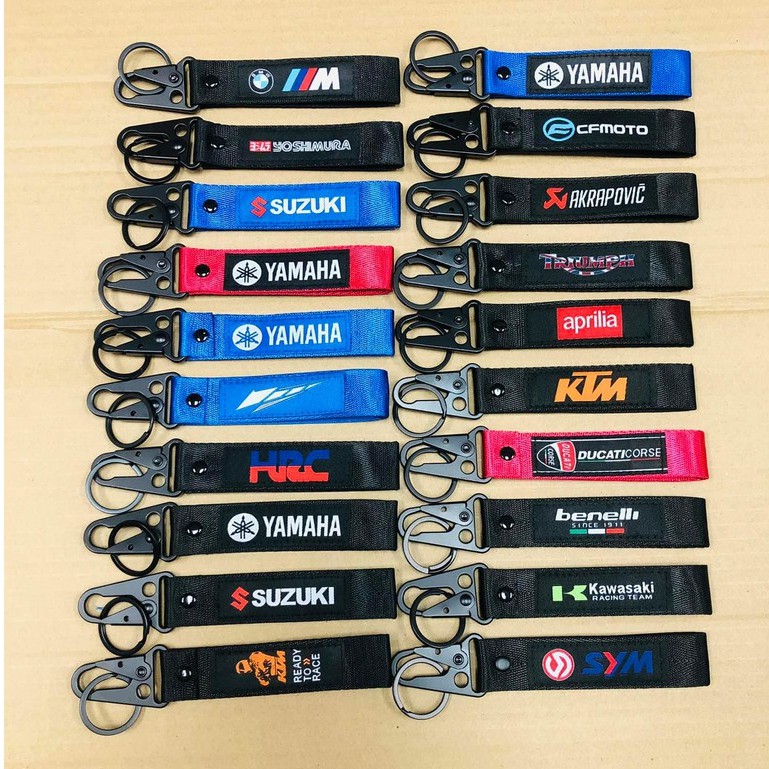 Cloth Keychain Yamaha Honda CFMOTO Kawasaki BMW KTM Benelli SYM Aprilia ...